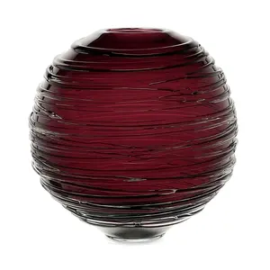WILLIAM YEOWARD CRYSTAL Miranda Globe Vase 9 - Heliotrope