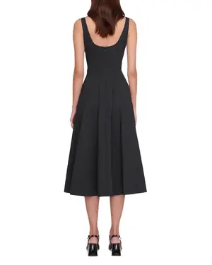 Staud Wells Midi Dress - Black