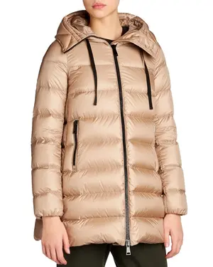 Moncler Suyen Hooded Down Parka - Stone