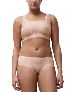 Chantelle Soft Stretch One-size Seamless Hipster Leopard Blush
