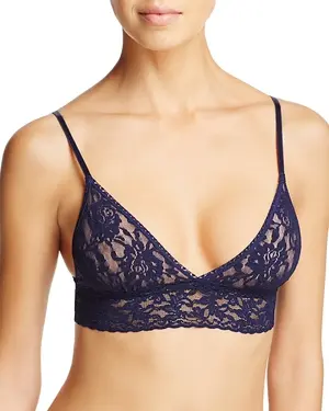 Hanky Panky Signature Lace Padded Bralette Navy