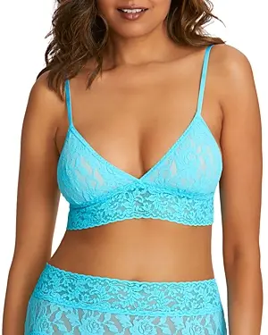 Hanky Panky Signature Lace Padded Bralette Tempting Turquoise Blue