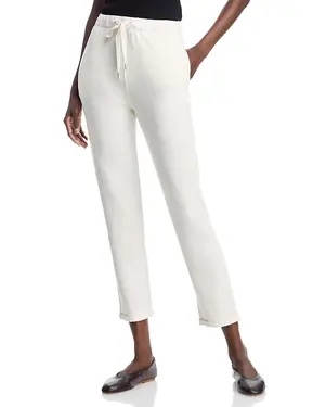 Majestic Filatures French Terry Cuffed Pants - Cream