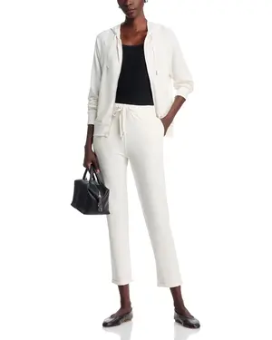 Majestic Filatures French Terry Cuffed Pants - Cream