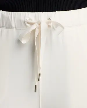 Majestic Filatures French Terry Cuffed Pants - Cream