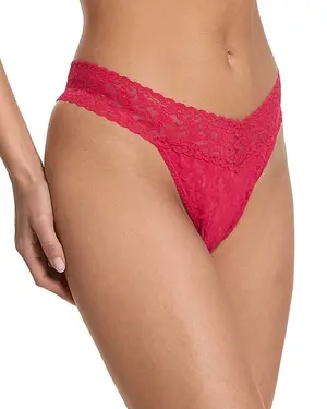 Hanky Panky Signature Lace Original Rise Thong Beet Juice