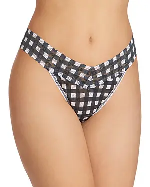 Hanky Panky Signature Lace Original Rise Thong Black/white
