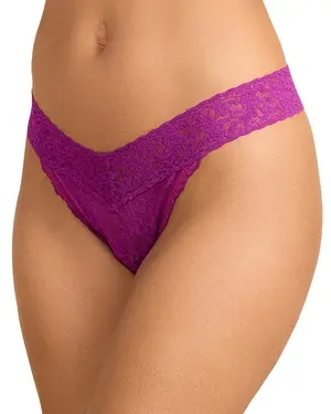 Hanky Panky Signature Lace Original Rise Thong Boysenberry