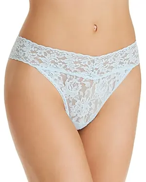Hanky Panky Signature Lace Original Rise Thong Celeste Blue