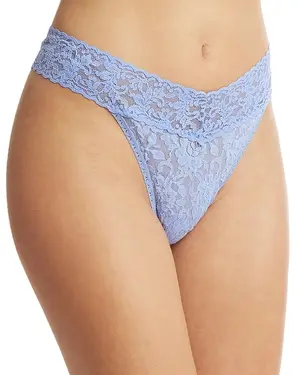 Hanky Panky Signature Lace Original Rise Thong Cool Water