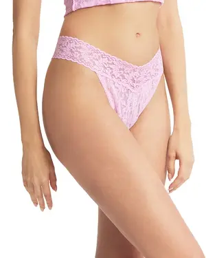 Hanky Panky Signature Lace Original Rise Thong Cotton Candy
