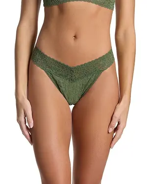 Hanky Panky Signature Lace Original Rise Thong Herb Green