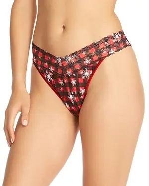 Hanky Panky Signature Lace Original Rise Thong Home For The Holidays