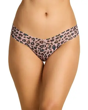 Hanky Panky Signature Lace Original Rise Thong Lucky Leopard
