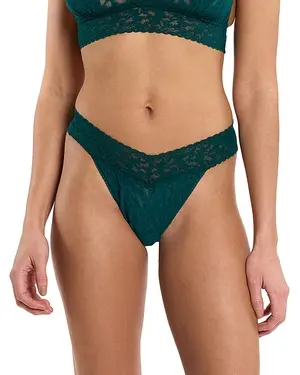 Hanky Panky Signature Lace Original Rise Thong Mountain Green