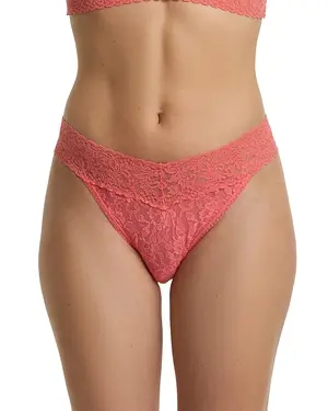 Hanky Panky Signature Lace Original Rise Thong - Paloma (pink)