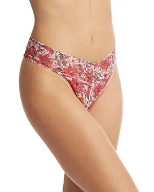Hanky Panky Signature Lace Original Rise Thong Poinsettia