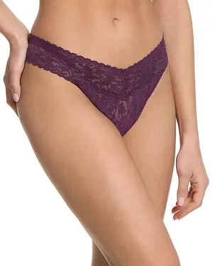 Hanky Panky Signature Lace Original Rise Thong Stone Fruit