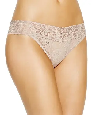 Hanky Panky Signature Lace Original Rise Thong Taupe