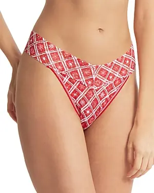 Hanky Panky Signature Lace Original Rise Thong Winter Wonderland