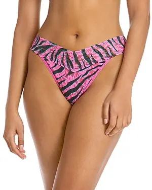 Hanky Panky Signature Lace Original Rise Thong Zebra Print