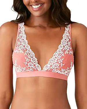 Wacoal WACOAL Embrace Lace Convertible Soft Cup Wireless Bra Faded Rose/white Sand