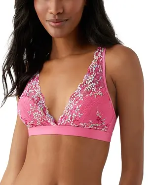 Wacoal WACOAL Embrace Lace Convertible Soft Cup Wireless Bra Hot Pink/multi