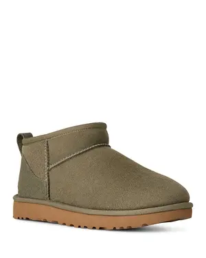UGG UGG Classic Ultra Mini Shearling Booties Moss Green/amphora