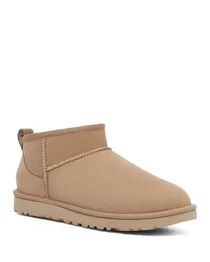 UGG Classic Ultra Mini Shearling Booties - Sand