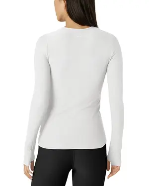Beyond Yoga Featherweight Classic Crew Pullover - Cloud White