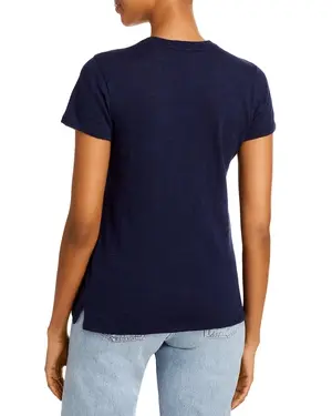 ATM Anthony Thomas Melillo Schoolboy Crewneck Tee - Midnight