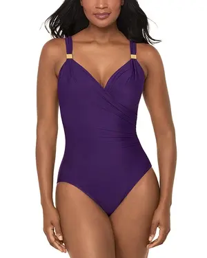 Miraclesuit Razzle Dazzle Siren One-piece Swimsuit - Mulberry