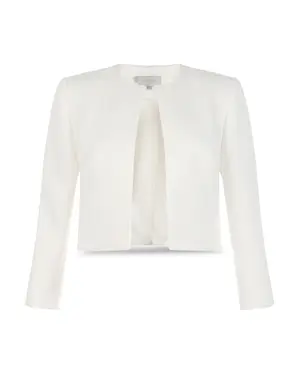 HOBBS LONDON Elize Cropped Jacket - Ivory