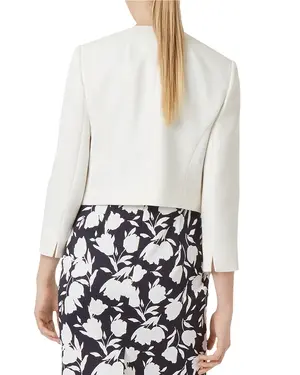 HOBBS LONDON Elize Cropped Jacket - Ivory