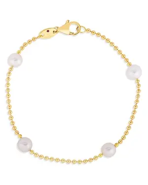 Roberto Coin 18k Cultured Pearl Bracelet