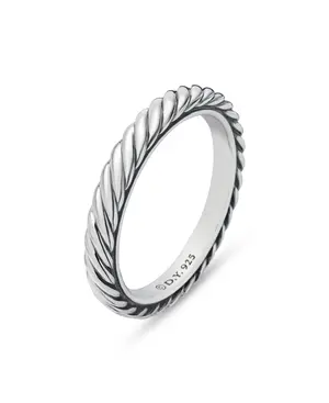 David Yurman Cable Collectibles Band Ring - Silver