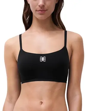 Chantelle CHANTELLE Soft Stretch Scoop Bralette Midnight Monogram