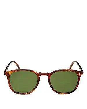 Garrett Leight Kinney Square Sunglasses 49mm Chestnut/semi-flat Pure G15