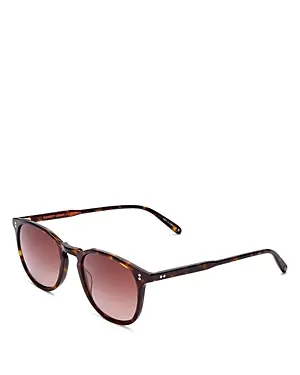 Garrett Leight Kinney Square Sunglasses 49mm Havana/red Gradient