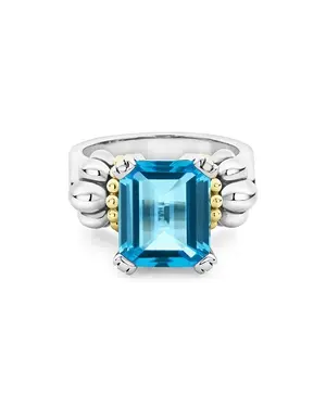 Lagos Glacier Topaz Ring - Blue