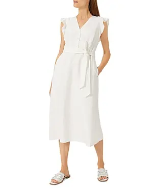 HOBBS LONDON Arabella Ruffle Midi Dress