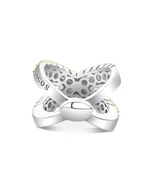 Lagos Sterling And 18k Yellow Gold Diamond Ring