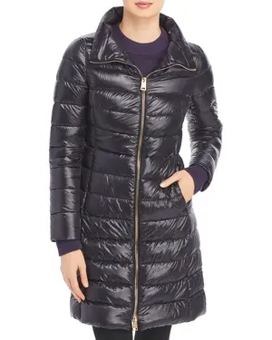 Herno Elisa Faux Fur Collar Puffer Coat