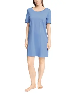 Hanro Cotton Deluxe Sleepshirt - Bluebird