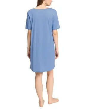 Hanro Cotton Deluxe Sleepshirt - Bluebird