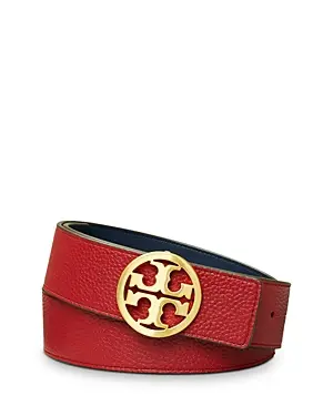 Tory Burch Reversible Logo Belt Red/blue