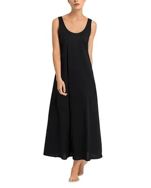 Hanro Cotton Deluxe Tank Nightgown - Black