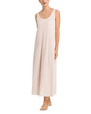 Hanro Cotton Deluxe Tank Nightgown - Crystal Pink