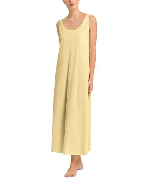 Hanro Cotton Deluxe Tank Nightgown - Vanilla Highlight