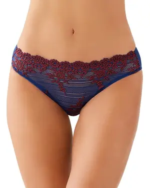 Wacoal Embrace Lace Bikini Blue Depth